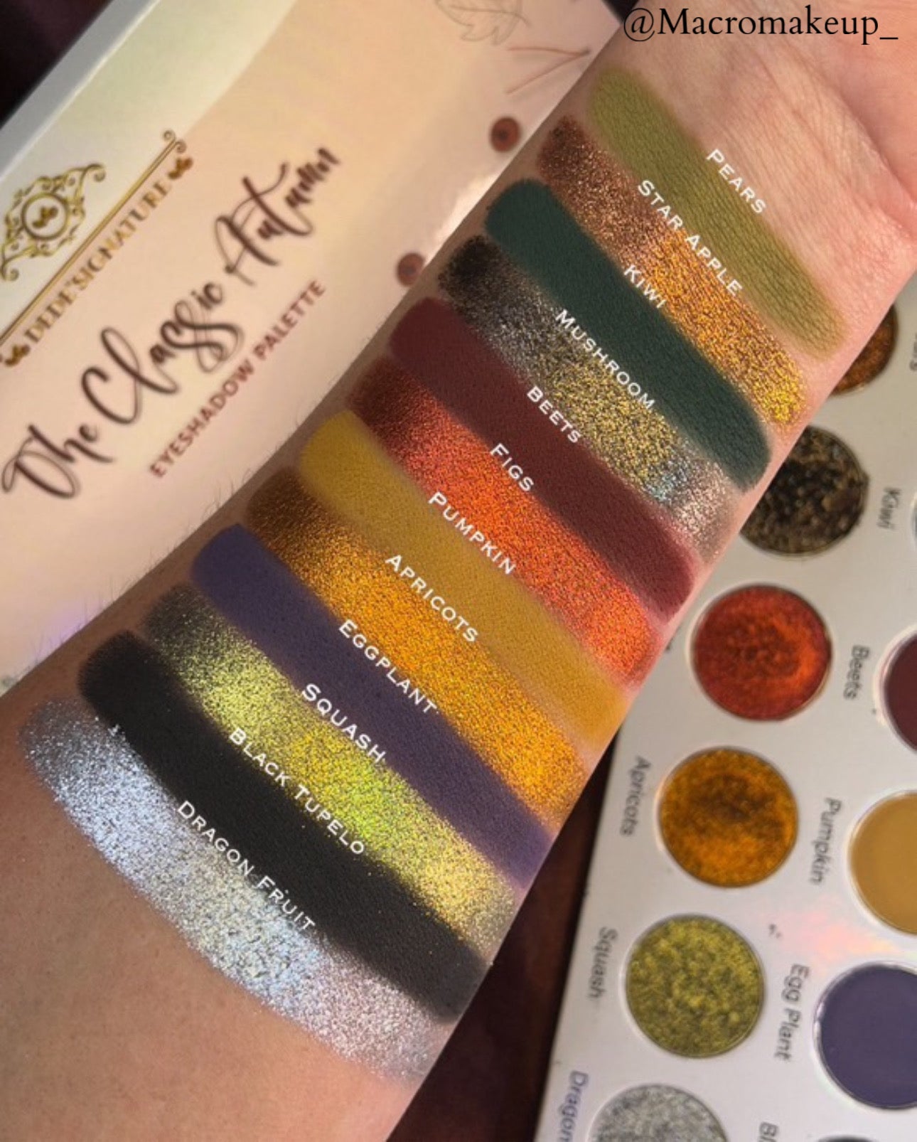 THE CLASSIC AUTUMN EYESHADOW PALETTE – Dedesignature